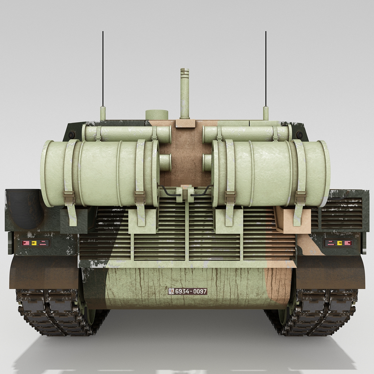 modelo 3d AMX-56 Leclerc Francia principal tanque de batalla 2 ...