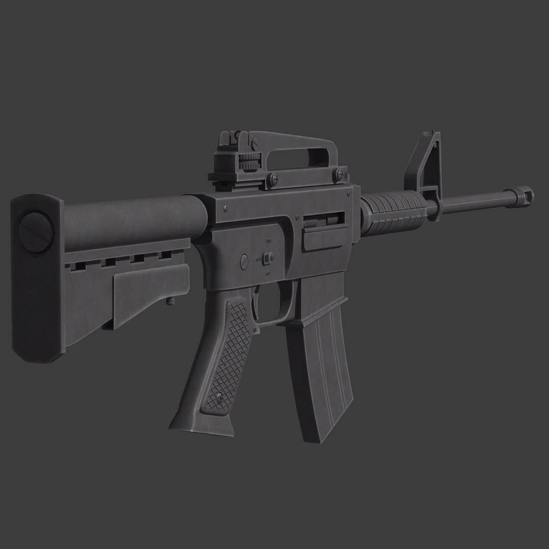 Assault Rifle 3d Obj