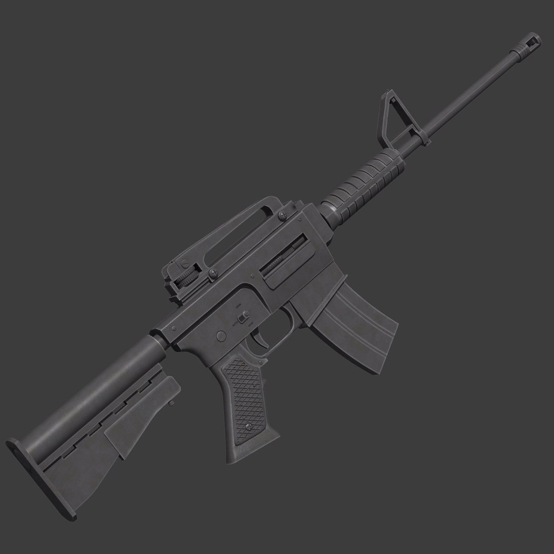 Assault Rifle 3d Obj