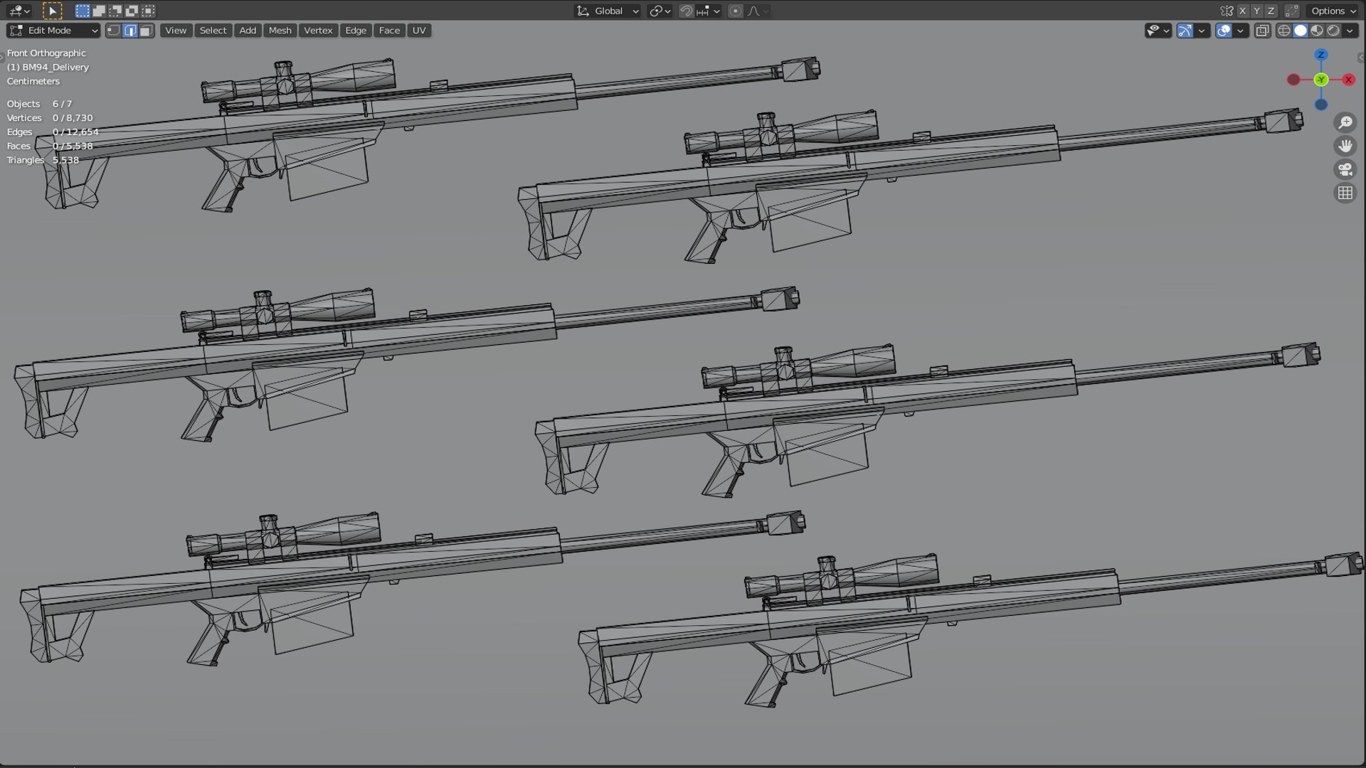 3D BM94 Rifle Game Weapon 6x Model - TurboSquid 1833069