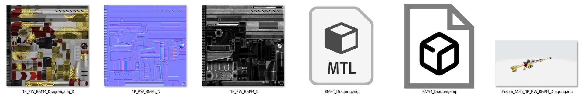 3D BM94 Rifle Game Weapon 6x Model - TurboSquid 1833069