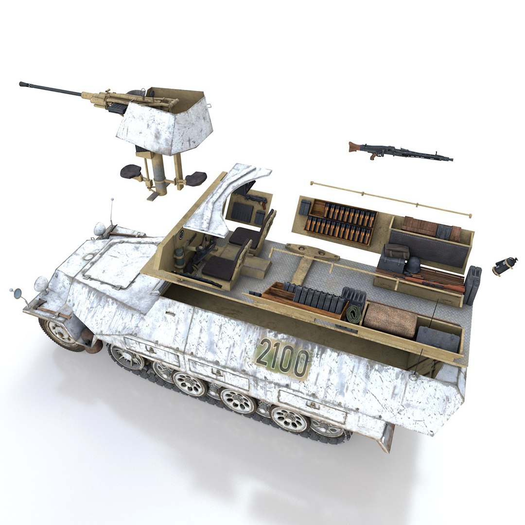 Sd Kfz 251 17 Model - TurboSquid 1408027