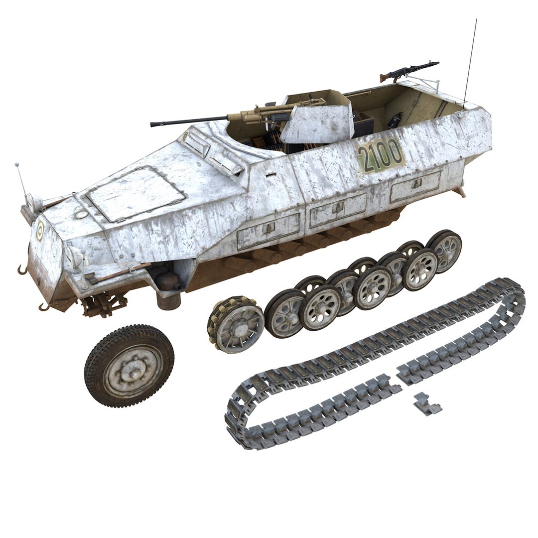 Sd Kfz 251 17 Model - TurboSquid 1408027