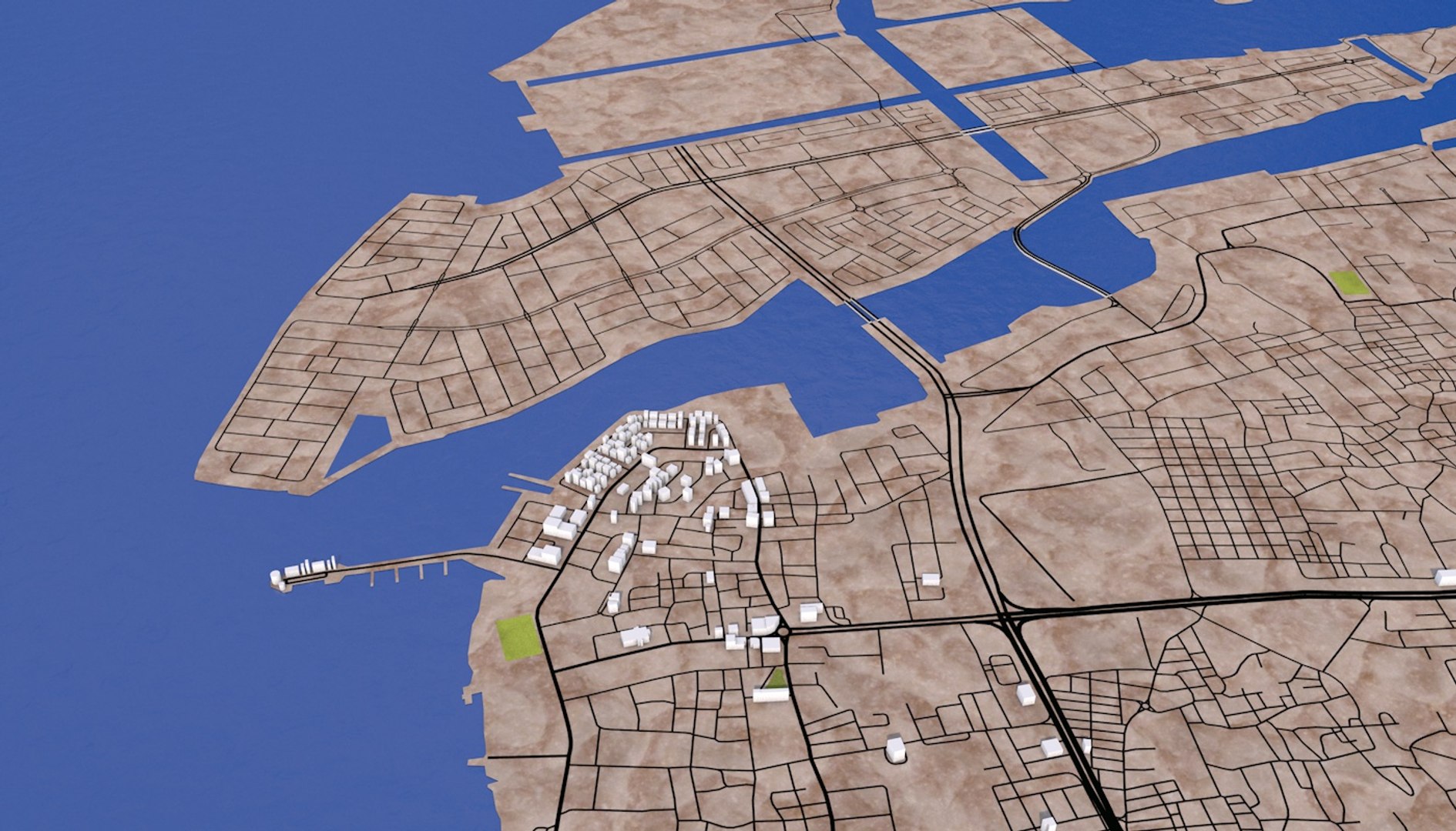 Manama Bahrain Buildings 3D Model - TurboSquid 1430763
