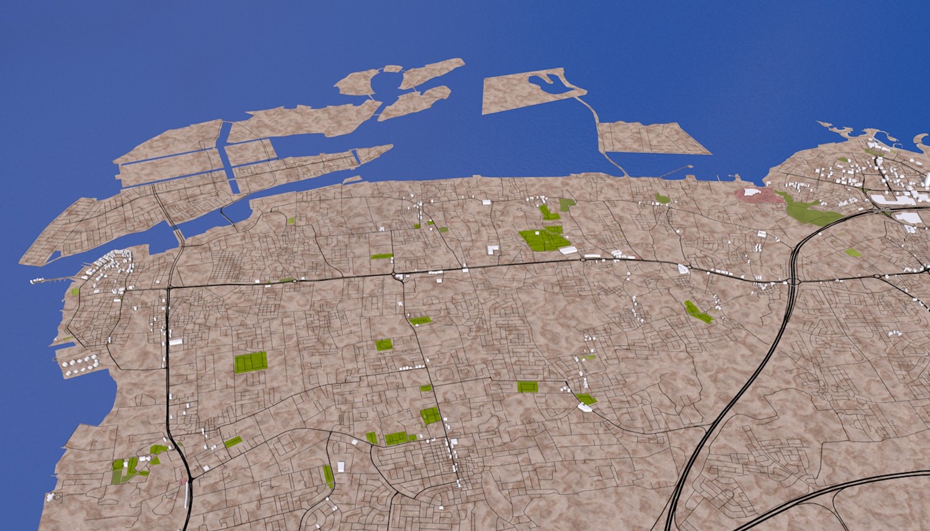 Manama Bahrain Buildings 3D Model - TurboSquid 1430763