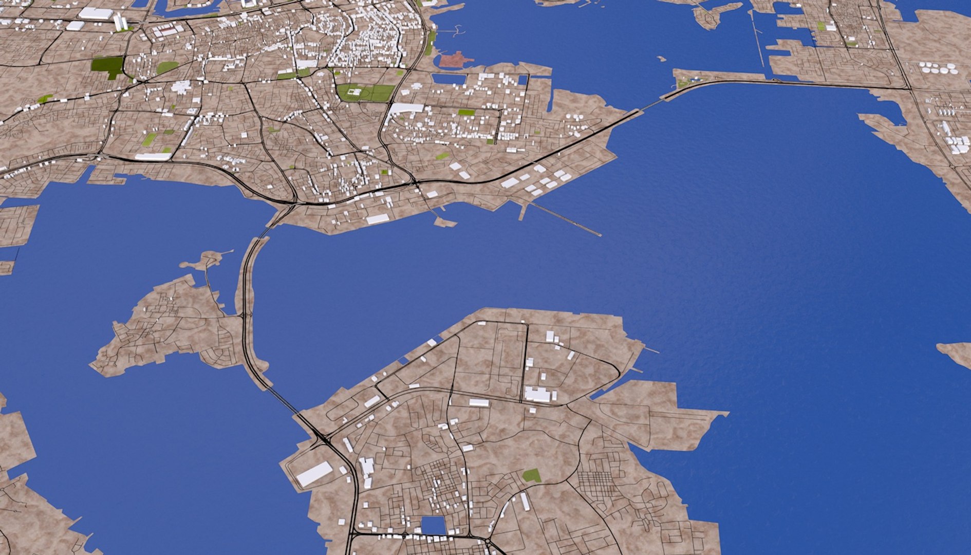 Manama bahrain buildings 3D model - TurboSquid 1430763