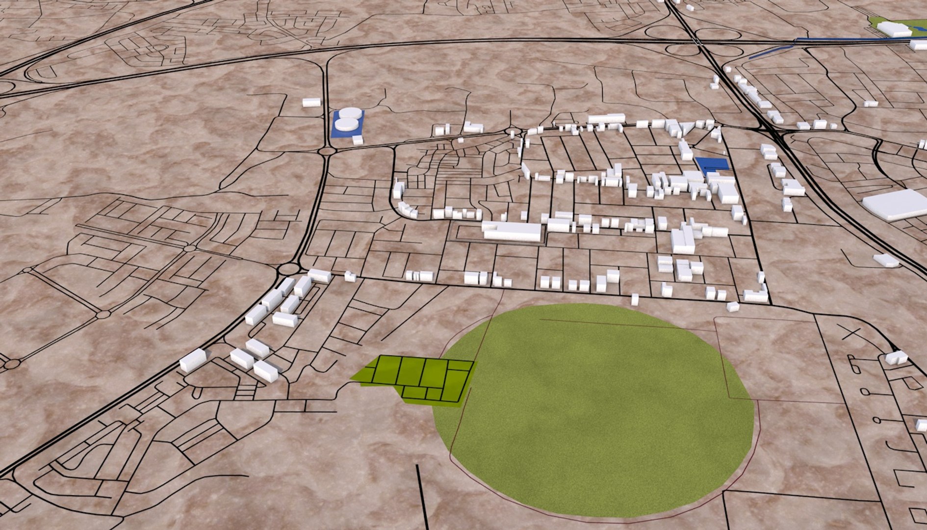 Manama bahrain buildings 3D model - TurboSquid 1430763