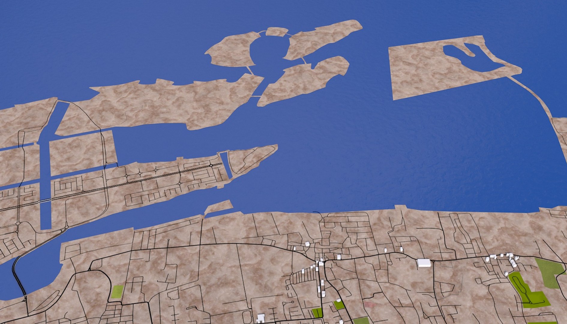 Manama bahrain buildings 3D model - TurboSquid 1430763