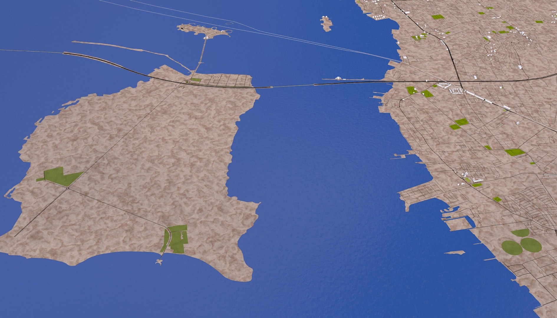 Manama Bahrain Buildings 3D Model - TurboSquid 1430763