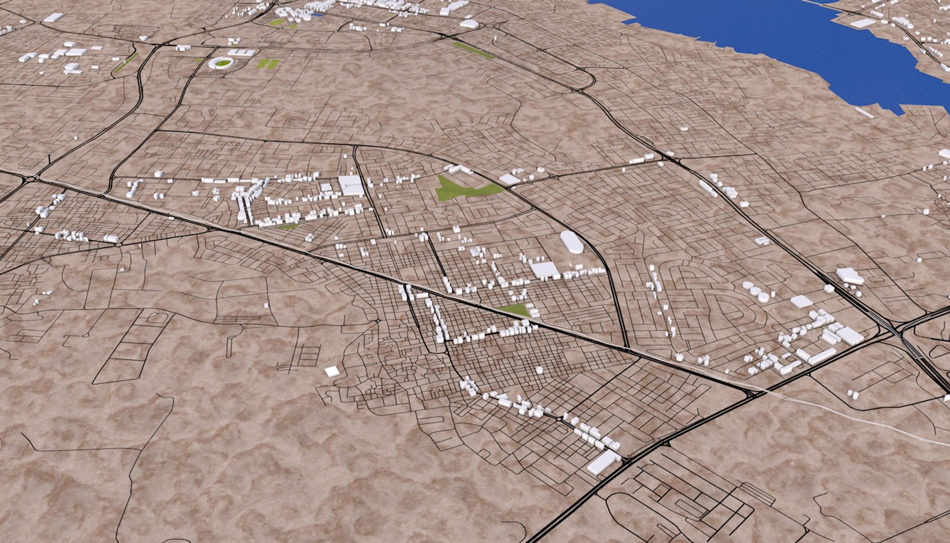Manama bahrain buildings 3D model - TurboSquid 1430763