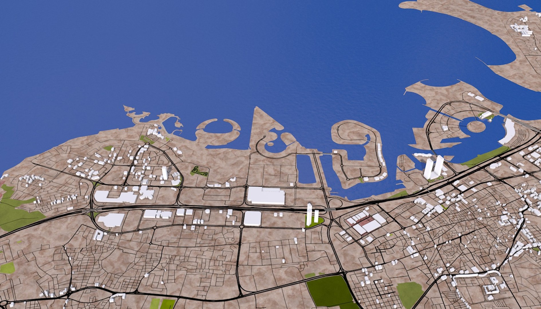 Manama Bahrain Buildings 3D Model - TurboSquid 1430763