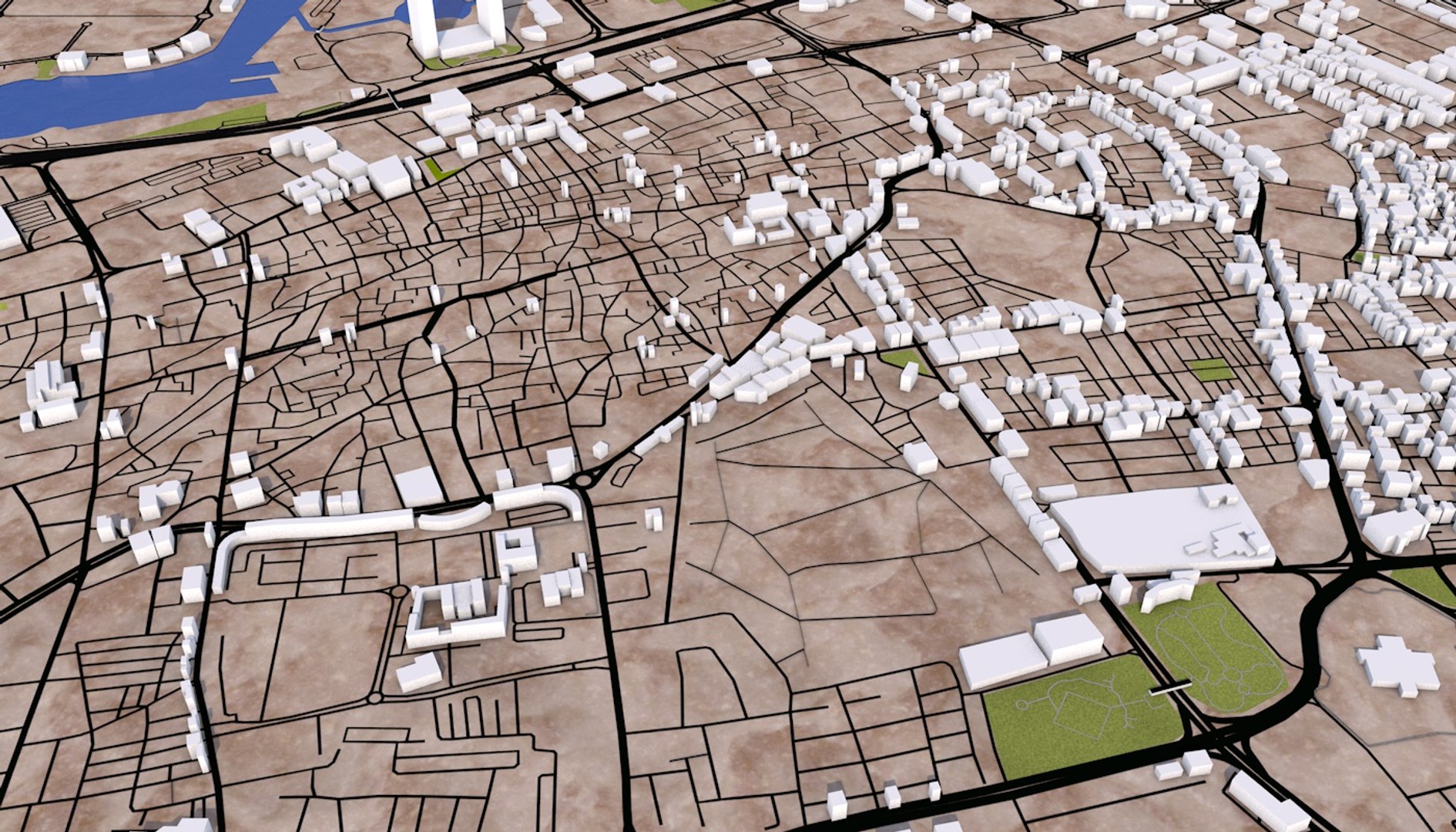 Manama bahrain buildings 3D model - TurboSquid 1430763