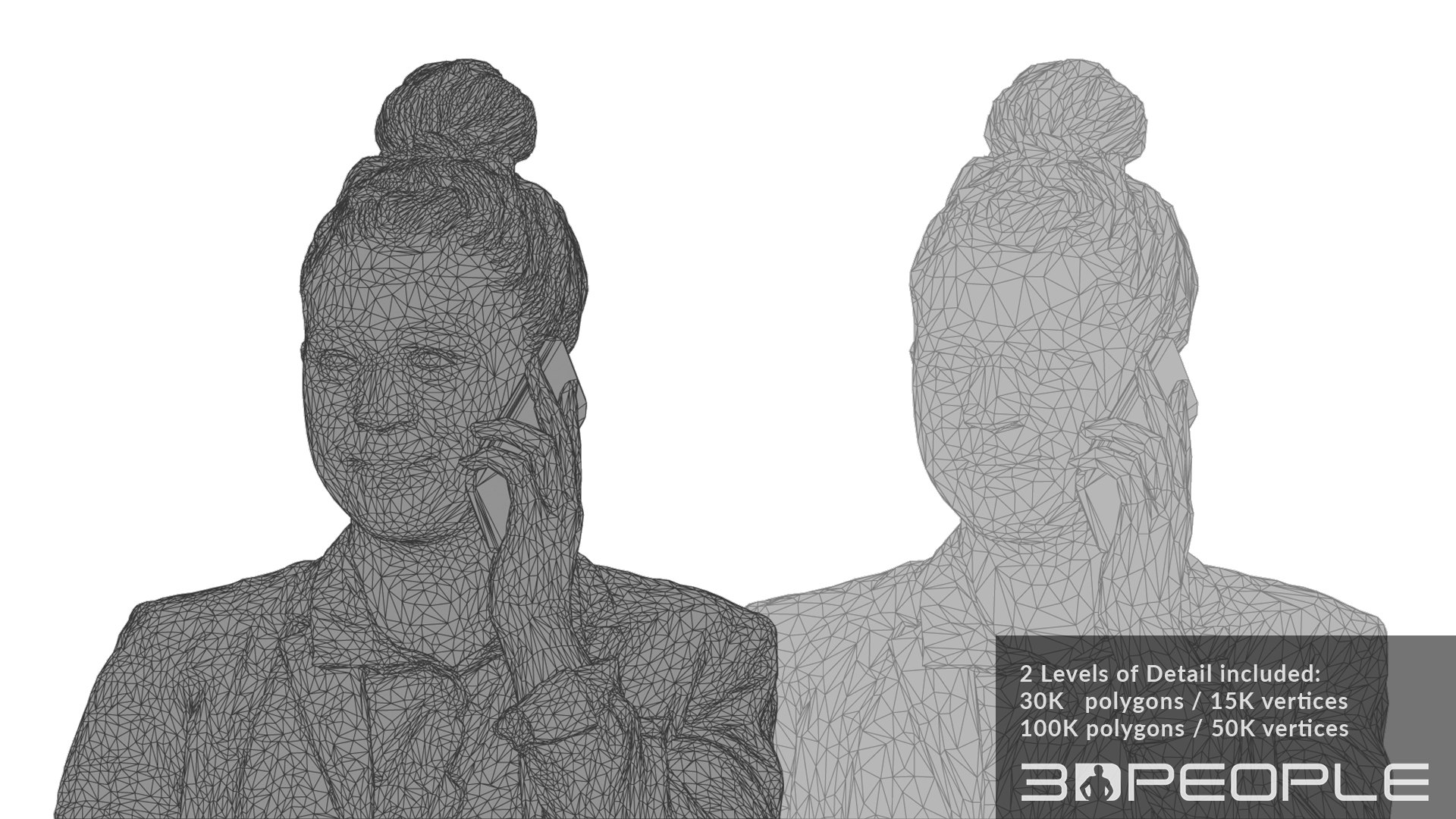 3D 11713 Cora - Woman Standing Phone Call Model - TurboSquid 1804970