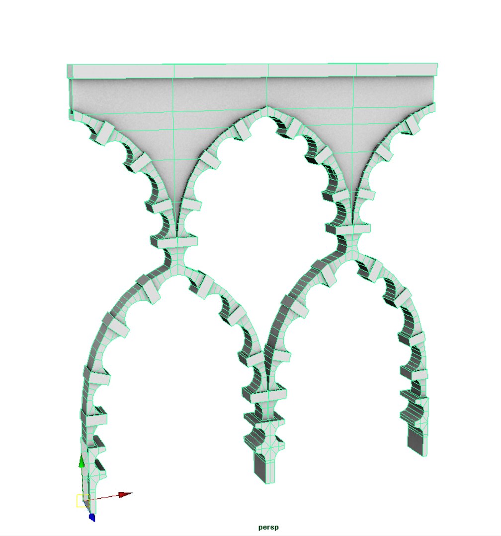 Tileable Arch Architecture 3d Model
