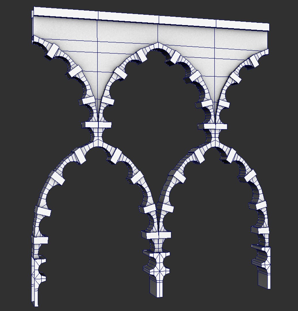 Tileable Arch Architecture 3d Model