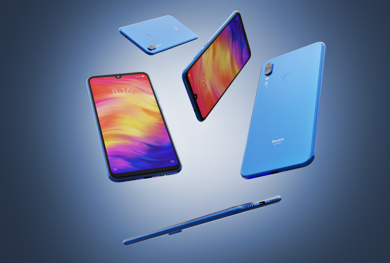 3D phone xiaomi redmi note model - TurboSquid 1473691