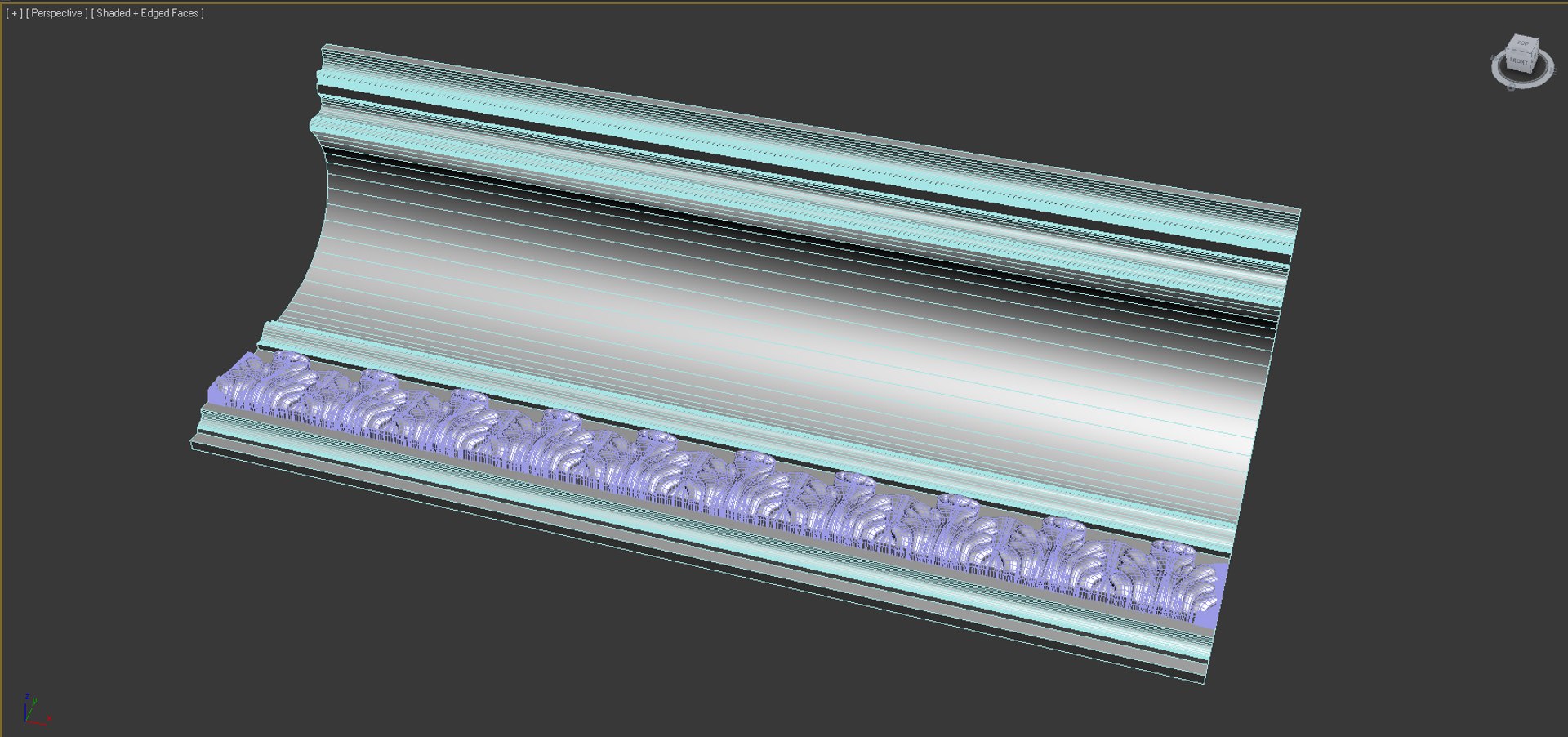 Cornice mold decor 3D - TurboSquid 1189285