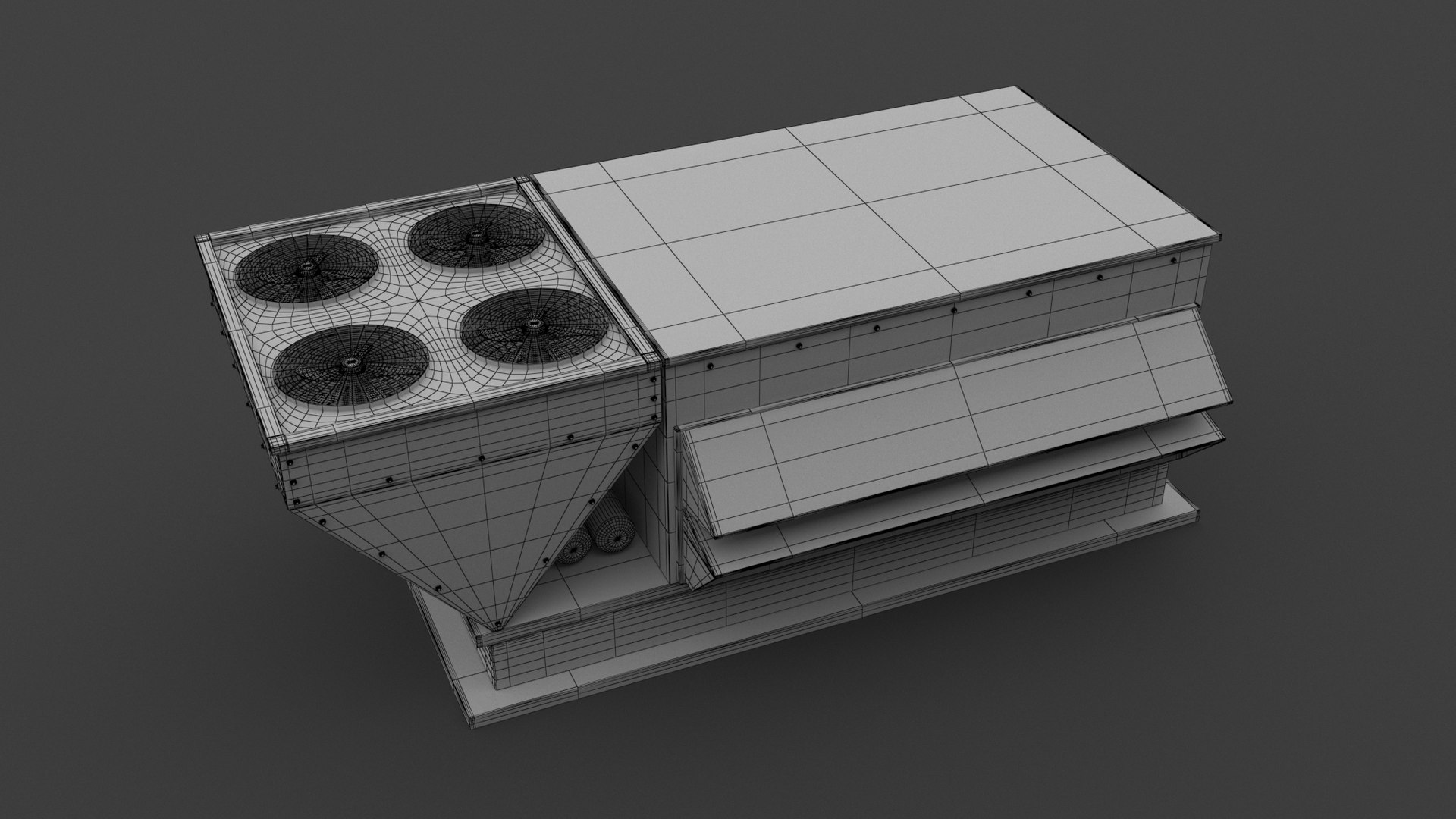 3D Model Air Conditioning Unit V4 - TurboSquid 2328513
