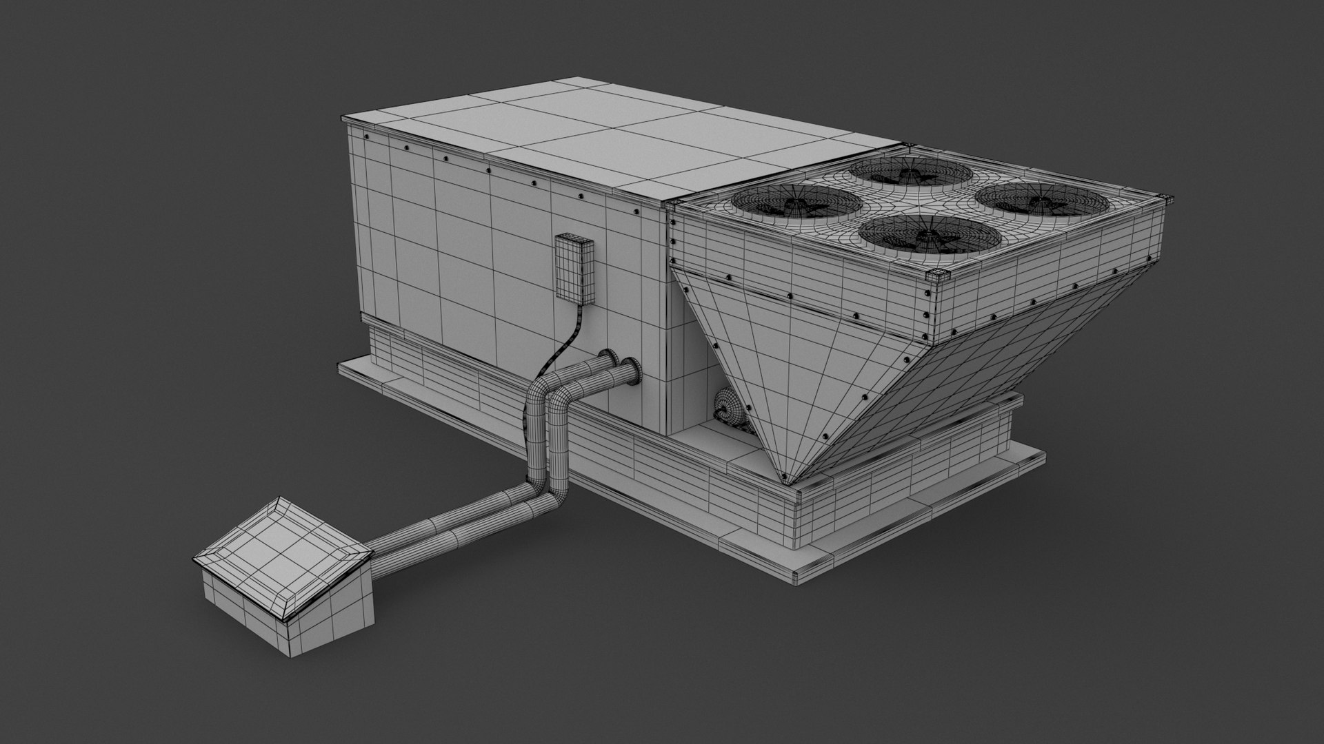 3D Model Air Conditioning Unit V4 - TurboSquid 2328513