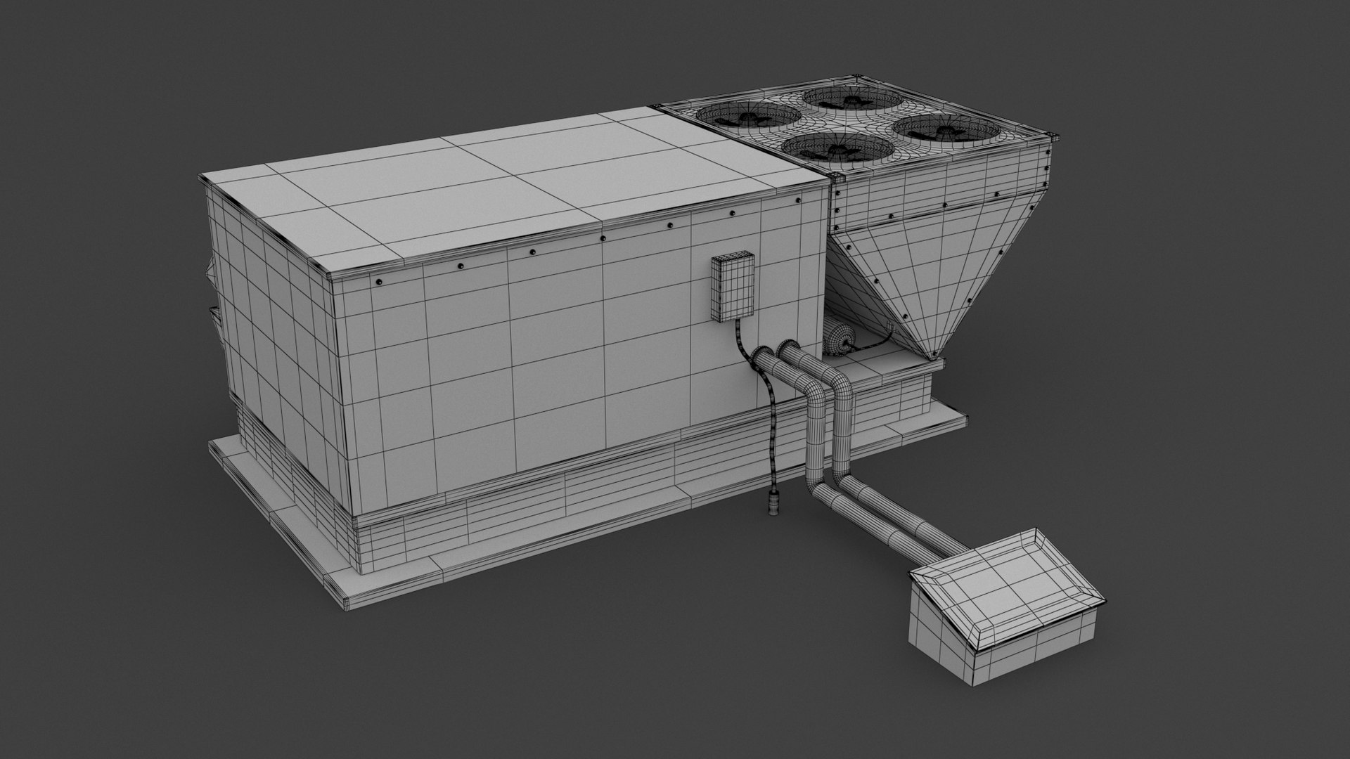 3D Model Air Conditioning Unit V4 - TurboSquid 2328513
