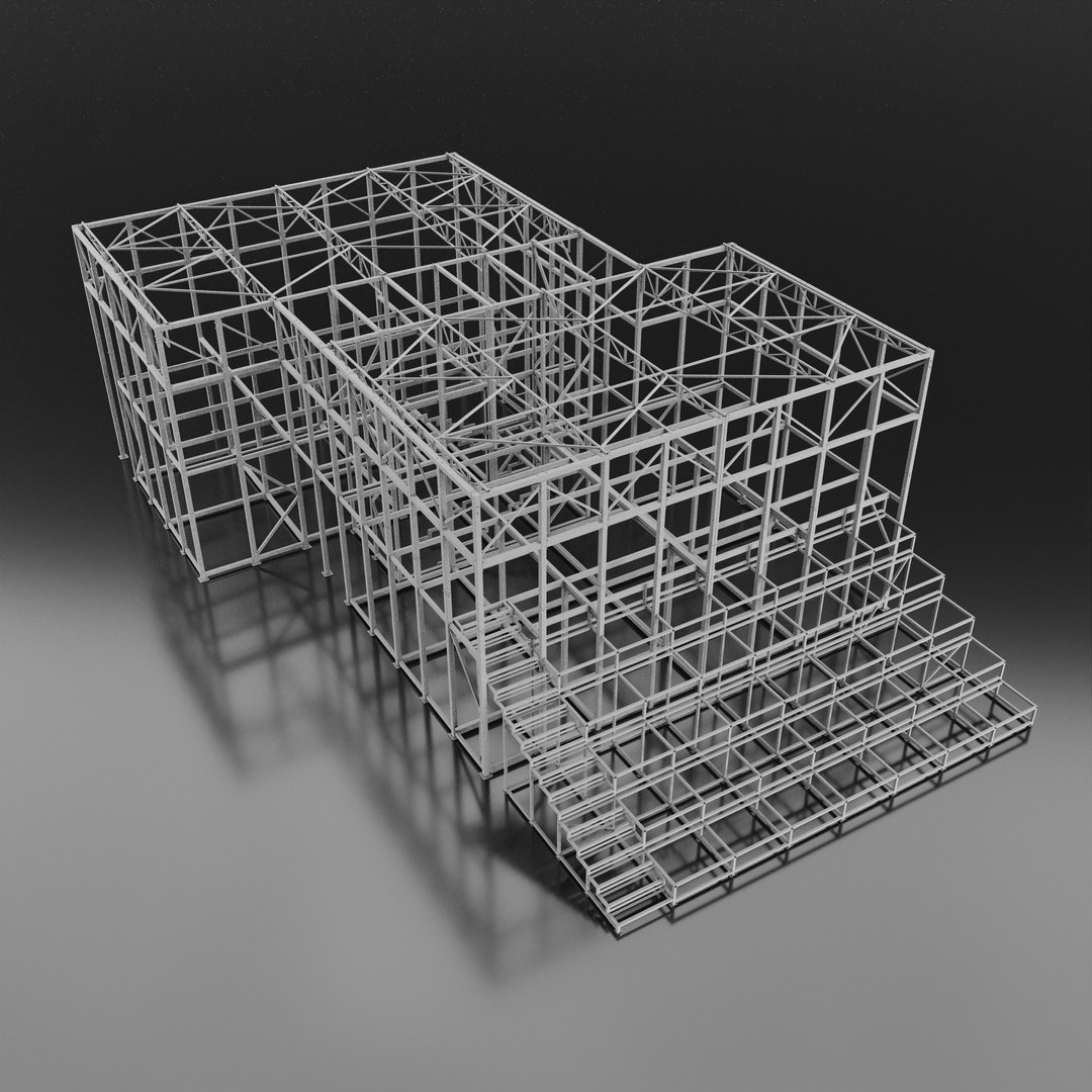 Metal Building 3D Model - TurboSquid 2245993