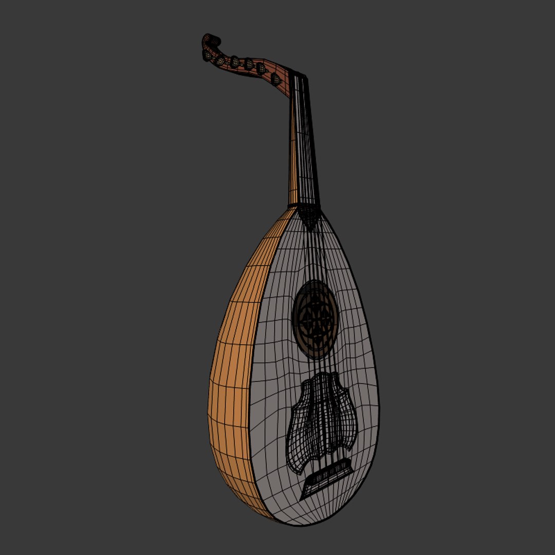 lute 3d model