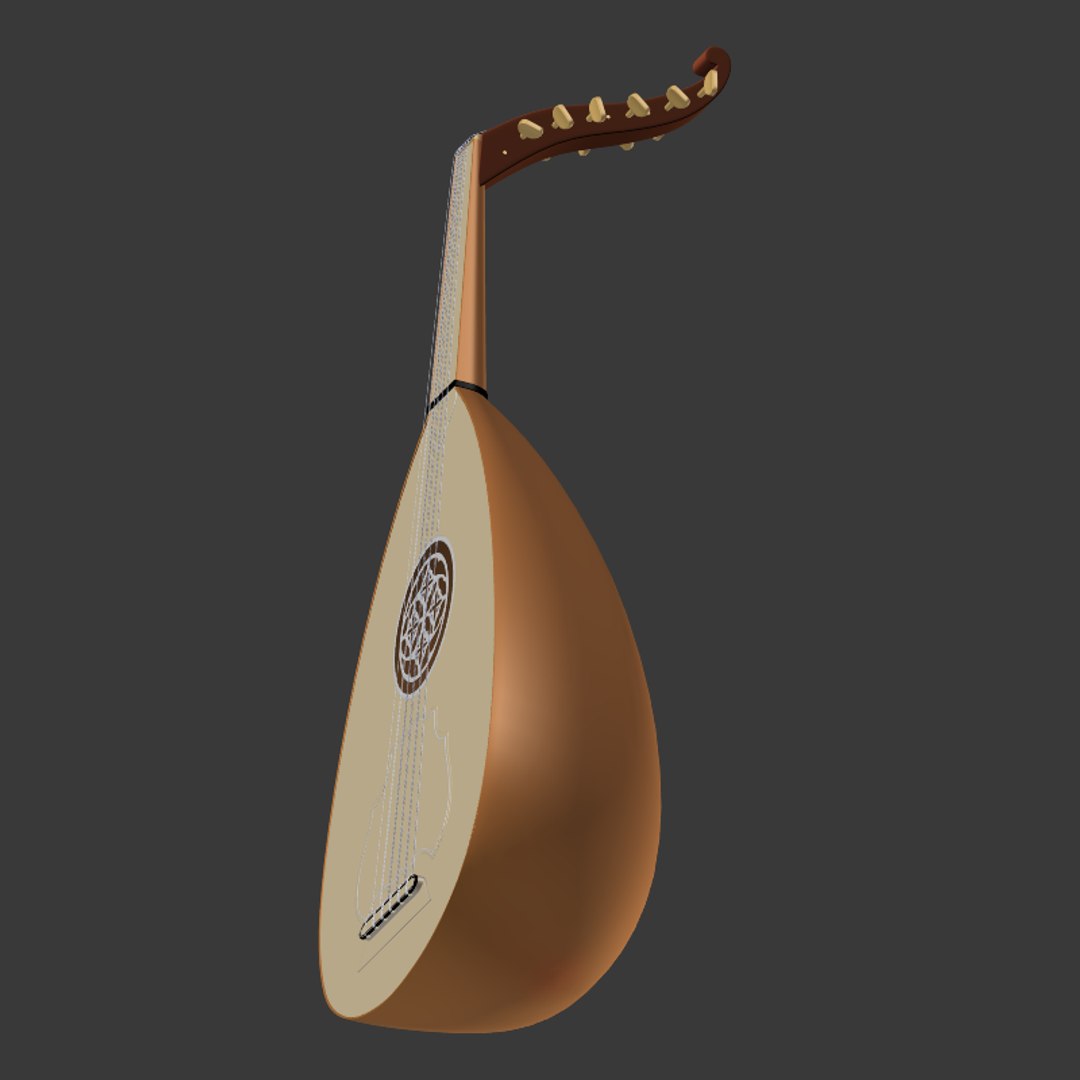 lute 3d model