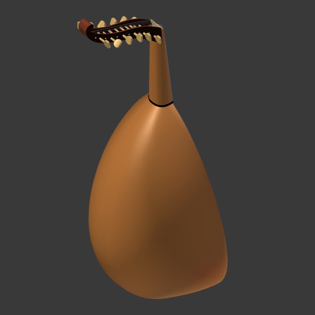 Lute 3d Model