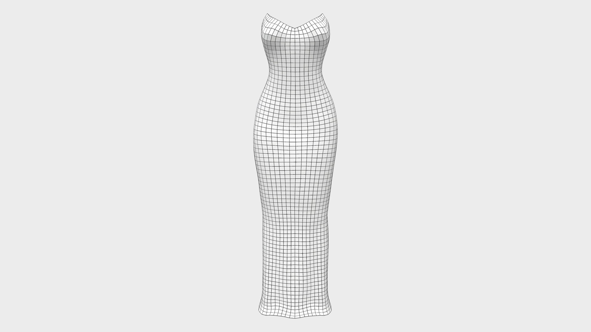 Metallic Sequin Long Dress 3D model - TurboSquid 1905460