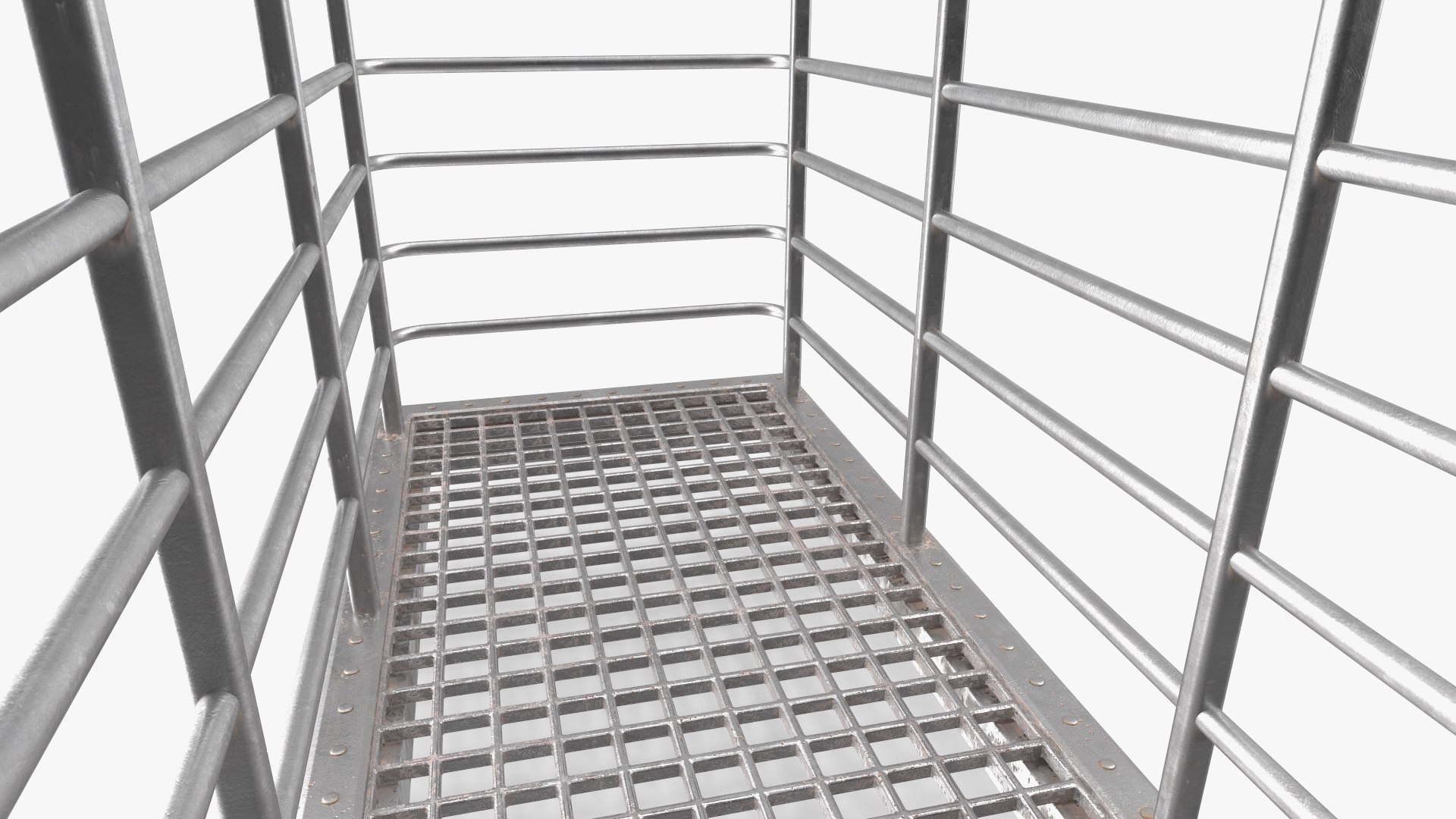 Industrial Catwalk Long Dead End 3D - TurboSquid 2169093