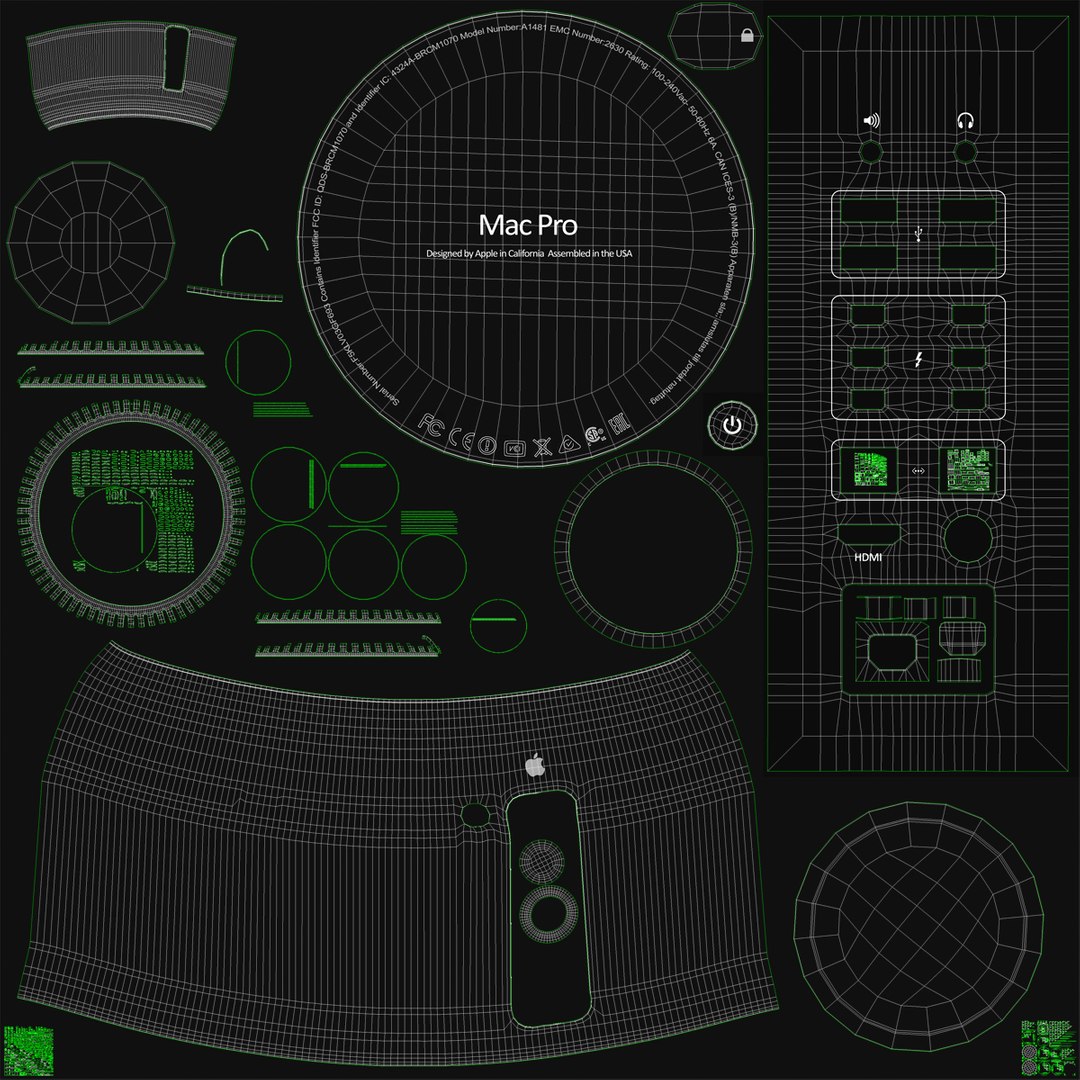 3d Model Apple Mac Pro