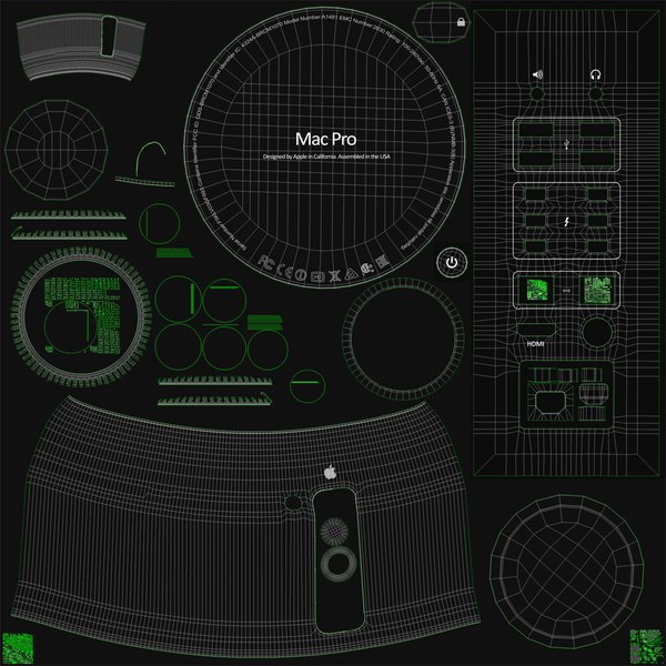 3d model apple mac pro