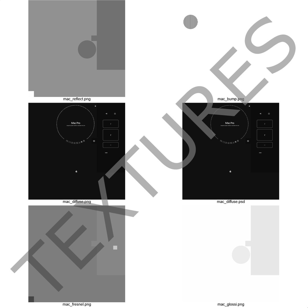 3d Model Apple Mac Pro