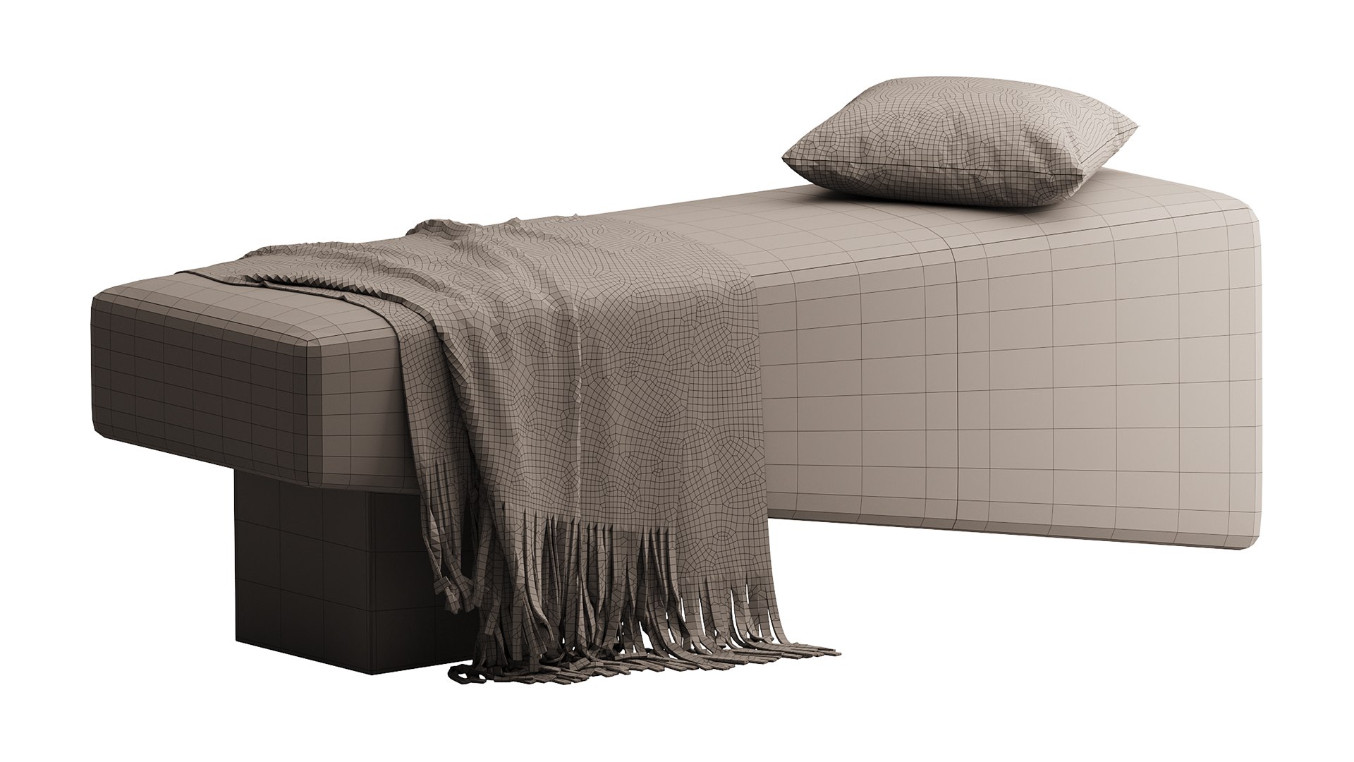 3D Block Bench - TurboSquid 2326804