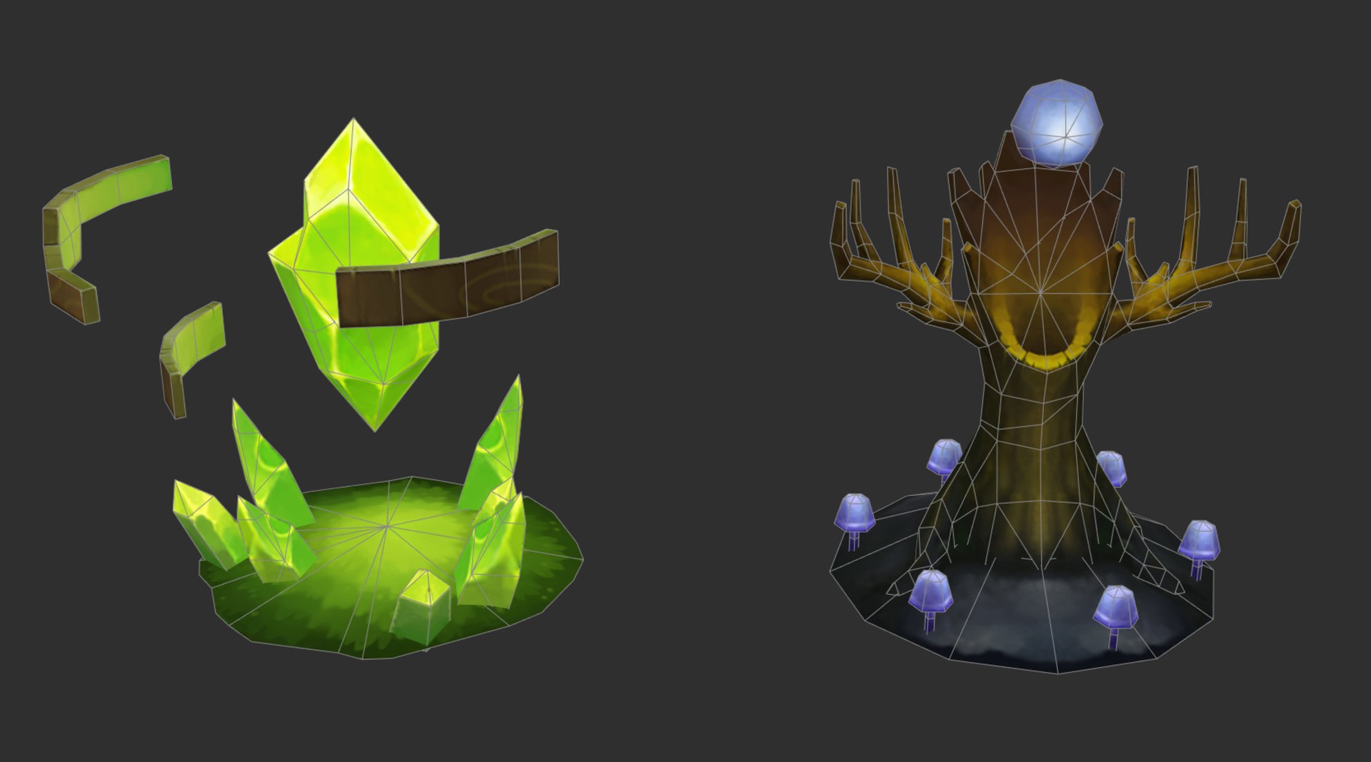3D Water Fall Tower Hand-Painted Game Assets model - TurboSquid 2096103
