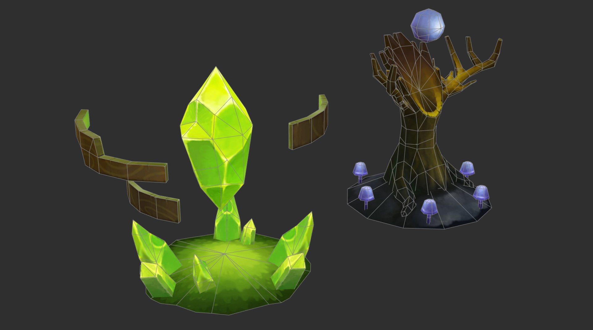 3D Water Fall Tower Hand-Painted Game Assets model - TurboSquid 2096103