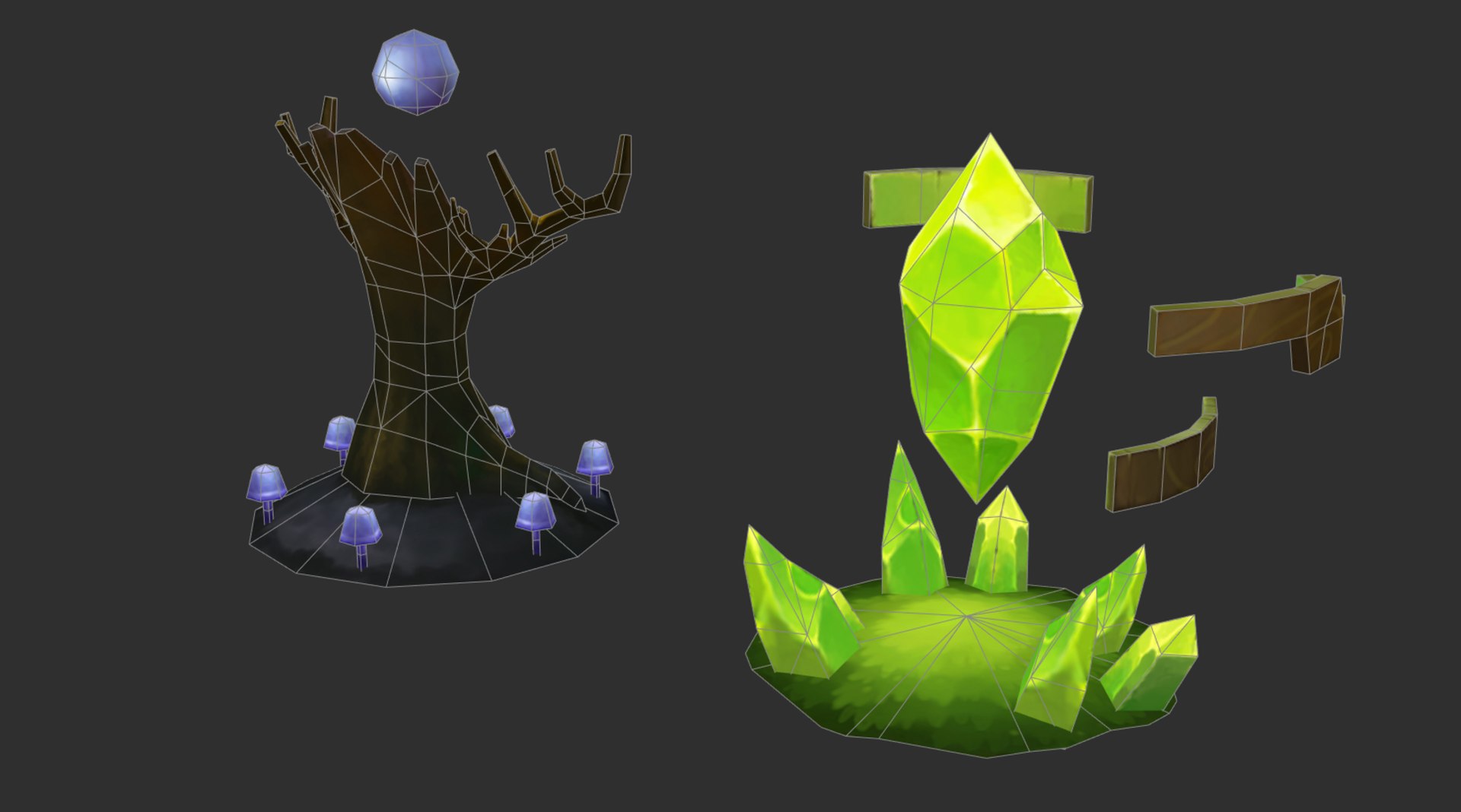 3D Water Fall Tower Hand-Painted Game Assets model - TurboSquid 2096103