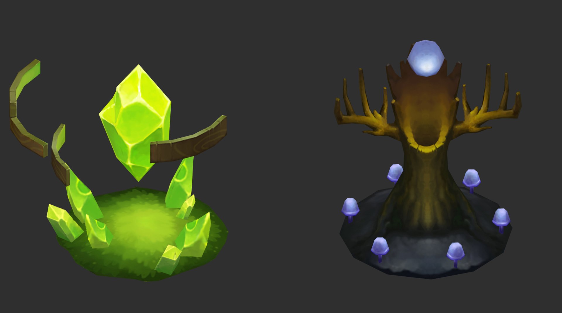 3D Water Fall Tower Hand-Painted Game Assets model - TurboSquid 2096103