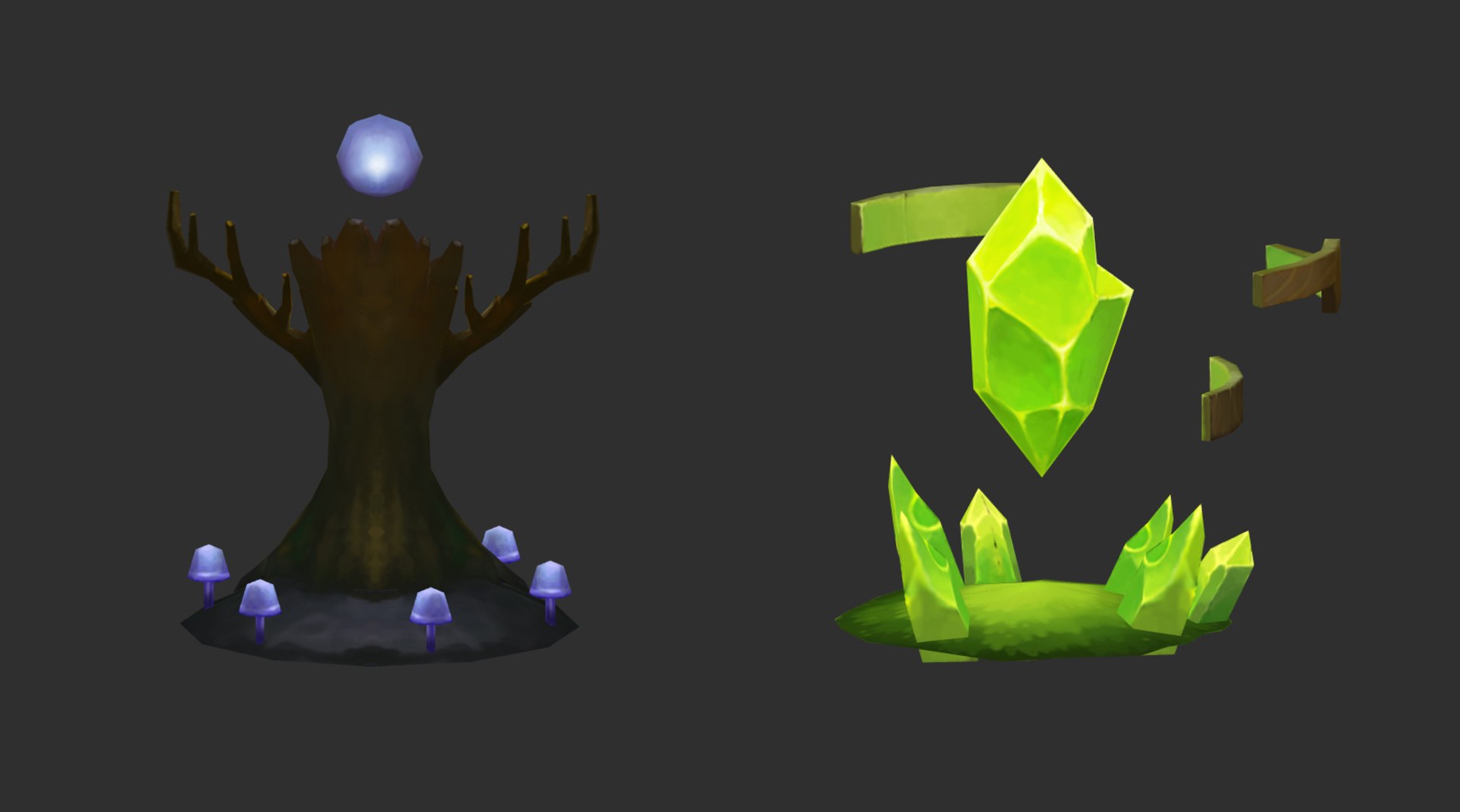 3D Water Fall Tower Hand-Painted Game Assets model - TurboSquid 2096103