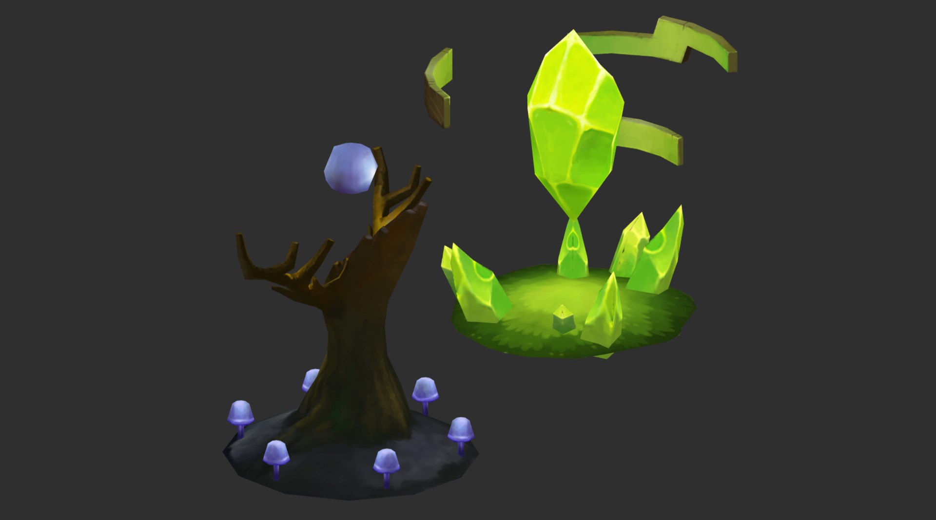 3D Water Fall Tower Hand-Painted Game Assets model - TurboSquid 2096103