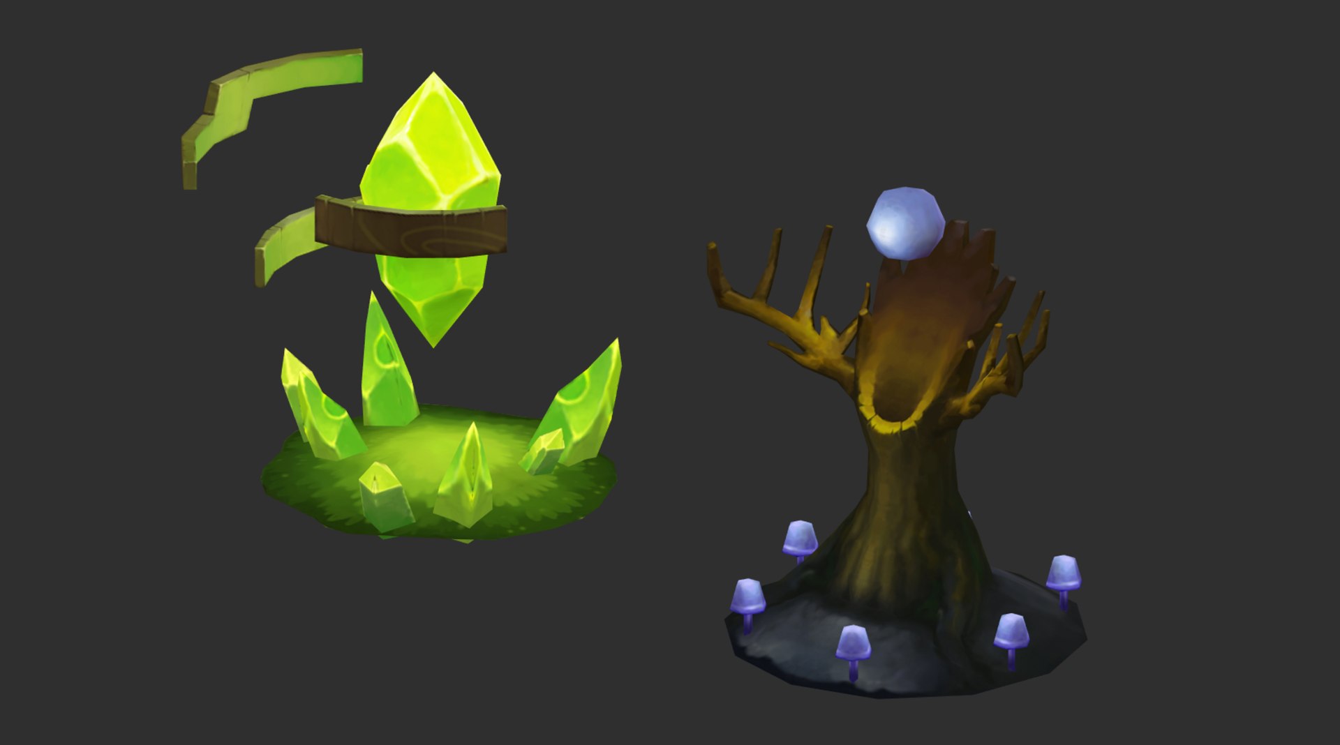 3D Water Fall Tower Hand-Painted Game Assets model - TurboSquid 2096103