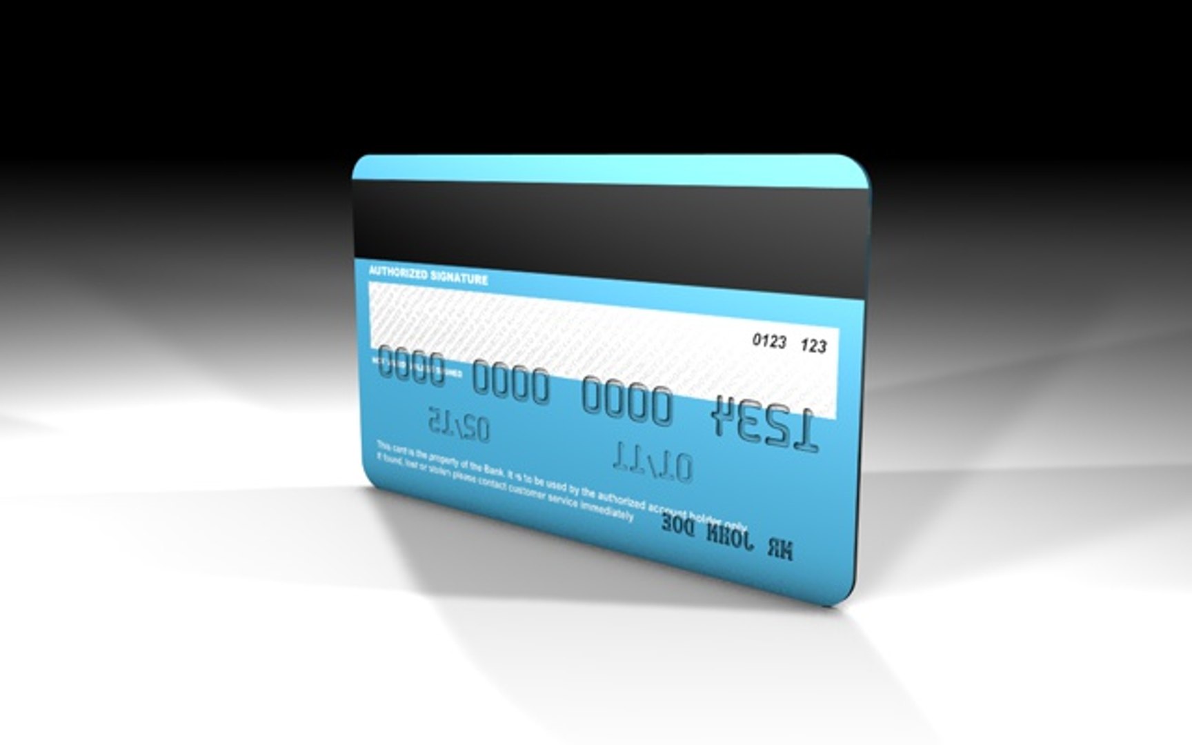 3d Generic Credit Card