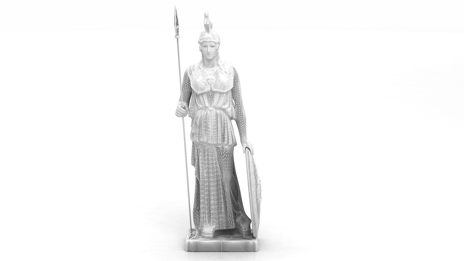 3D Athena's Statue model - TurboSquid 1906583