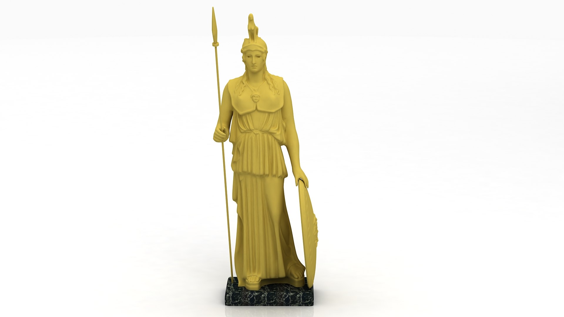 3D Athena's Statue model - TurboSquid 1906583