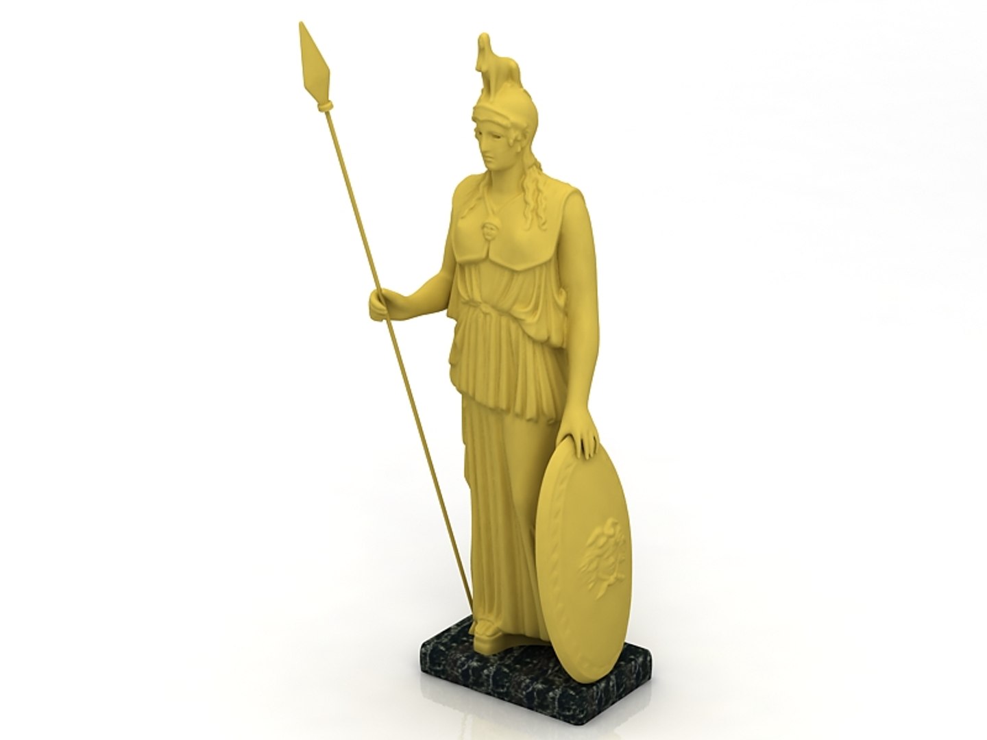 3D Athena's Statue model - TurboSquid 1906583
