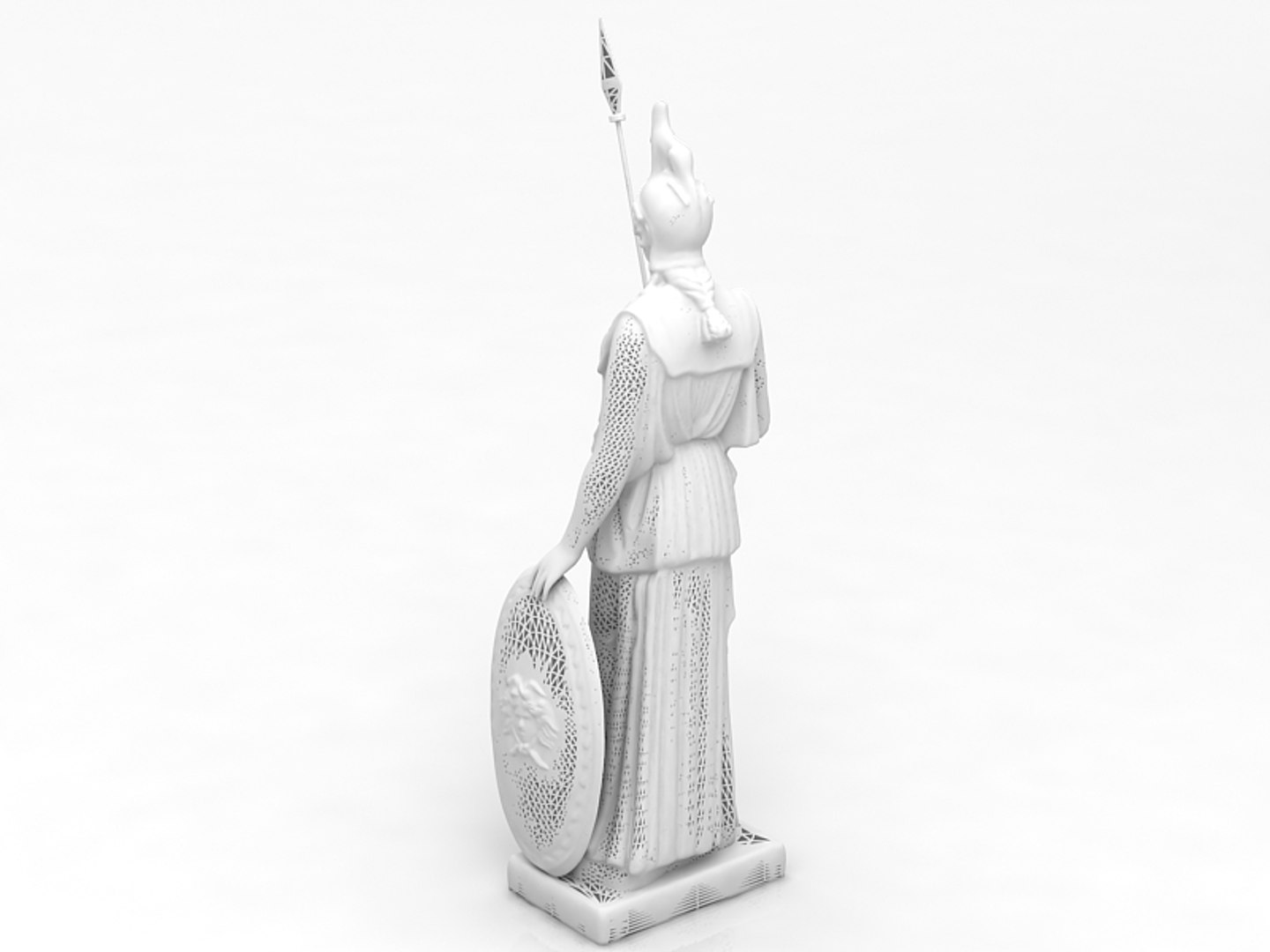 3D Athena's Statue model - TurboSquid 1906583