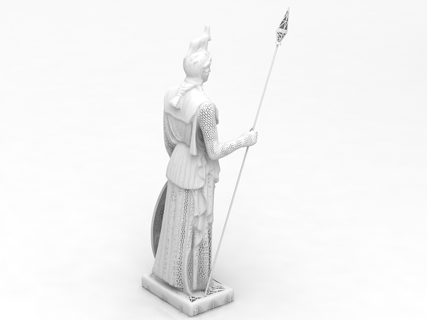 3D Athena's Statue model - TurboSquid 1906583
