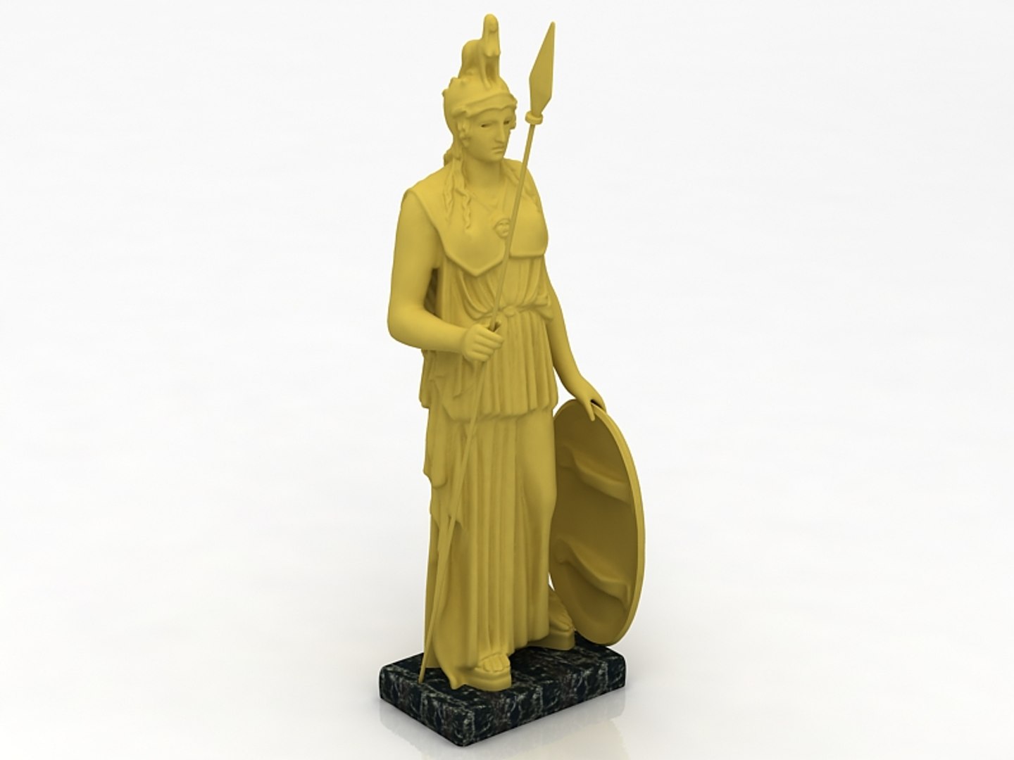 3D Athena's Statue model - TurboSquid 1906583