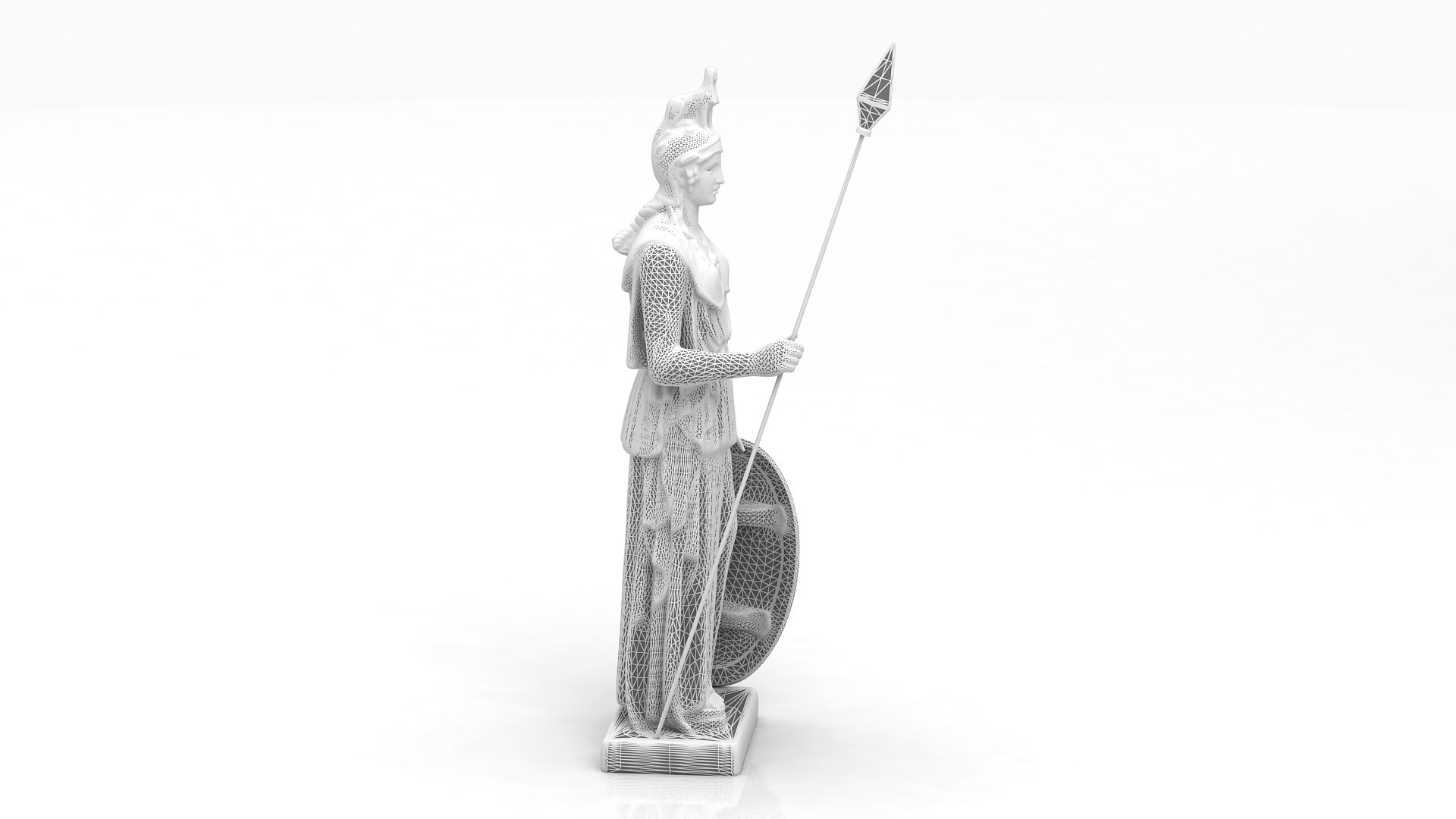 3D Athena's Statue model - TurboSquid 1906583