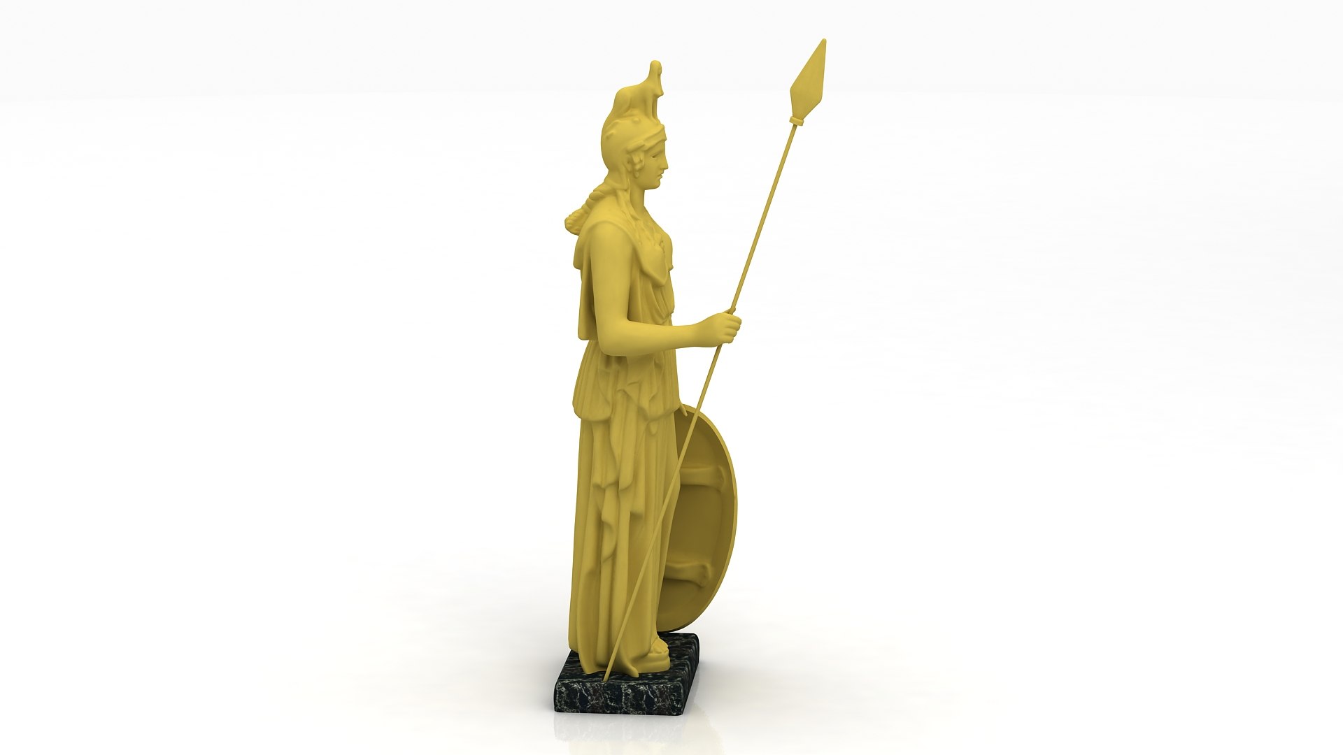 3D Athena's Statue model - TurboSquid 1906583